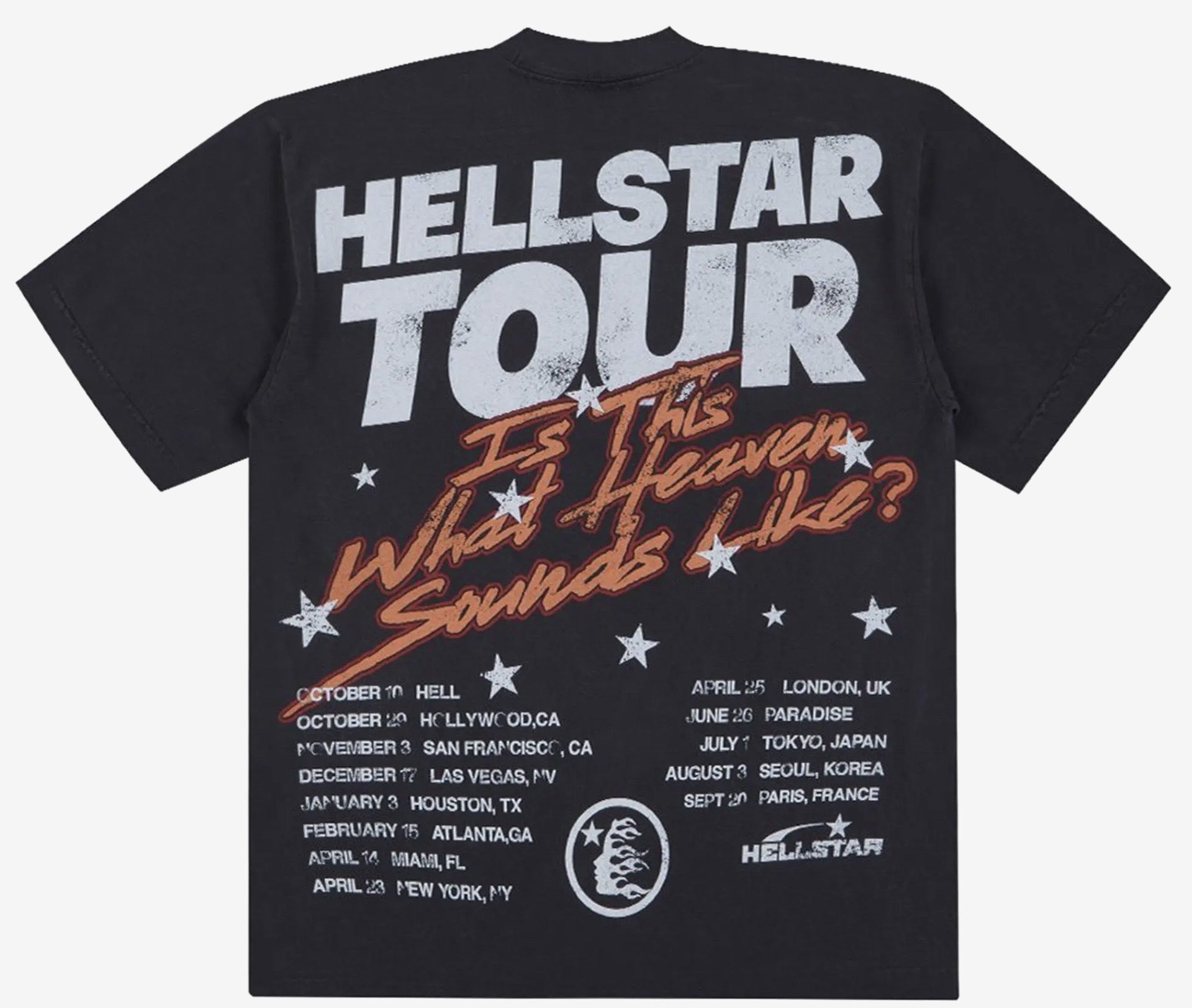 Hellstar "Biker Tour" Black Tee – Timeless Sneaker Boutique